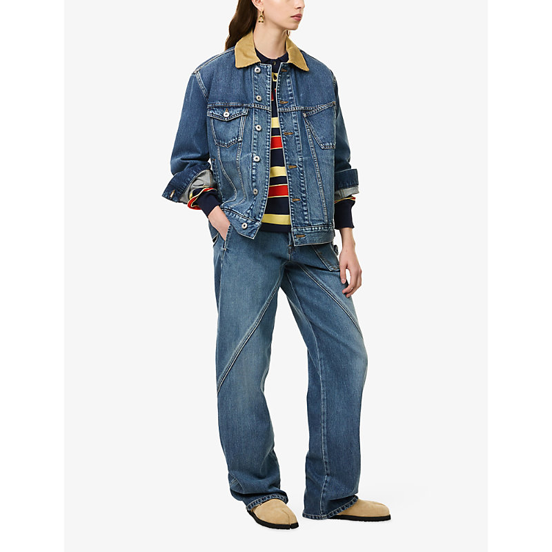JW ANDERSON JW Anderson Corduroy Collar Cotton Denim Jacket